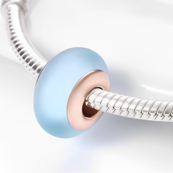 Linx | Jewelry | Linx Rose Gold Pastel Frosted Murano Glass Beads ...